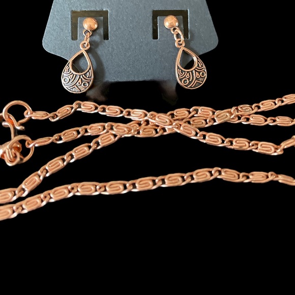 Sunrise Copper | Jewelry | Sunrise Copper Vintage Necklace And Earrings ...